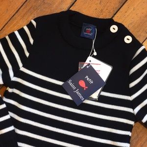 Saint James | Shirts & Tops | Saint James Petite Nwt Kids Wool Sweater ...